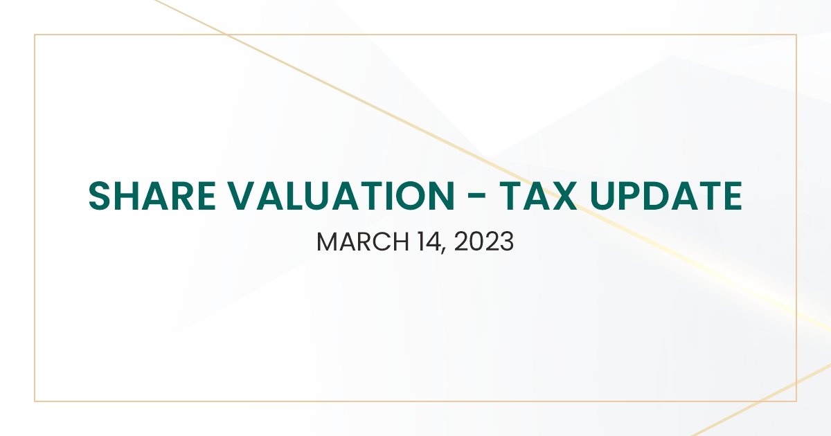 The importance of adopting the correct approach for share valuation in ...