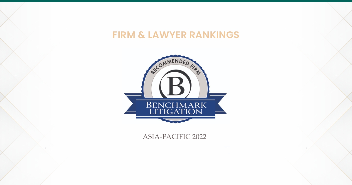 Benchmark Litigation Rankings 2022 | Majmudar & Partners